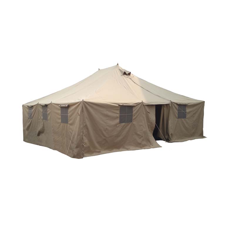 Army Use Canvas Steel Pole Tent for 10 Persons